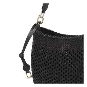 FERRAGAMO Medium Hobo Bag With Gancio Logo
