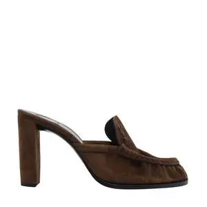 Saint Laurent Le Loafer Mules - Brown