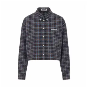 Miu Miu Logo Check Shirt