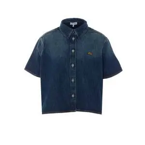 Loewe Short Sleeve Denim Shirt - Blue