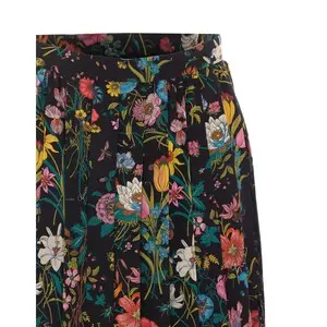 Gucci Flora Allover Printed Silk Midi Skirt