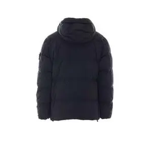 Stone Island Garment Dyed Crinkle Reps Logo Down Jacket