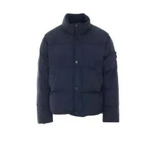 Stone Island Garment Dyed Crinkle Reps Down Jacket - Blue