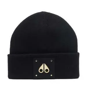 Moose Knuckles Logo Icon Beanie - Black