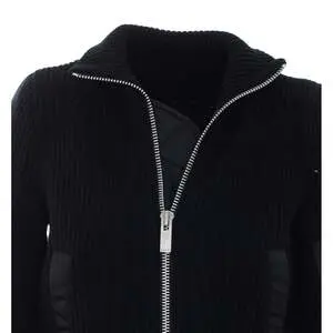 Sacai Knit Blouson With Puffed Sleeves