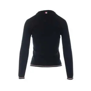 Thom Browne Ribbed Striped Logo Cardigan
