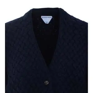 Bottega Veneta Intrecciato Wool Cardigan