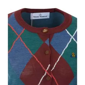 VIVIENNE WESTWOOD Argyle Cropped Cardigan - Multicolor