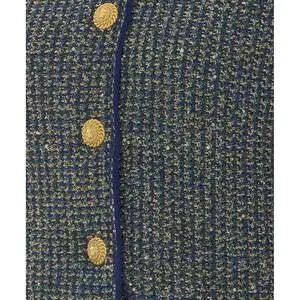 Balmain Glittered Tweed Cardigan