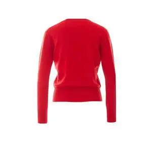 Miu Miu Embroidered Logo V-neck Cashmere Sweater