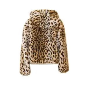 Moose Knuckles Reversible Quilted Faux Fur Hooded Jacket With Animal Print