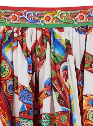 Dolce & Gabbana Carretto Popeline Skirt
