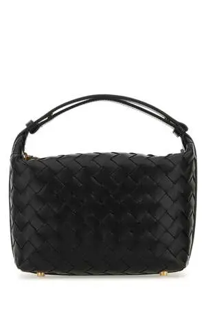 Bottega Veneta Nappa Leather Mini Wallace Handbag - Black