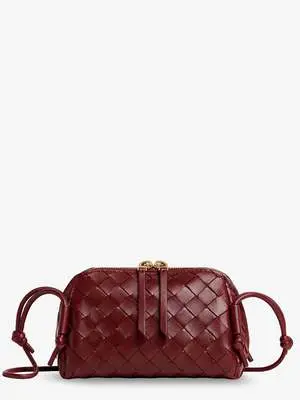 Bottega Veneta Concert Pouch Leather Shoulder Bag With Intrecciato Pattern