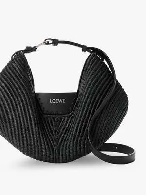 Loewe Paula's Ibiza-swing Raffia And Leather Shoulder Bag