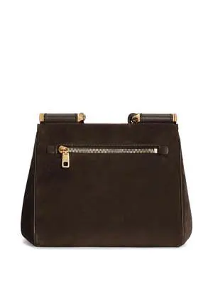 Dolce & Gabbana Small My Sicily Bag In Split Calfskin - Brown