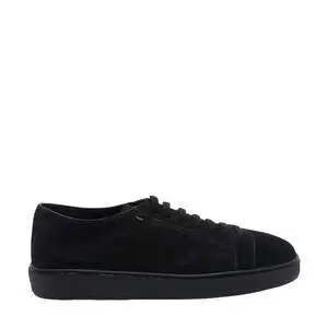 Santoni Suede Lace-up Sneakers