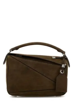 Loewe Leather Small Puzzle Handbag - Brown