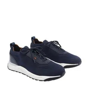 Santoni Flin Sneakers With Leather Details