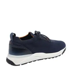 Santoni Flin Sneakers With Leather Details