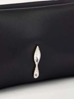 CHRISTIAN LOUBOUTIN Maykimay Crystal-embellished Satin Shoulder-bag