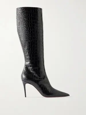 Paris Texas Croc Effect Boots For Women