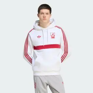 Adidas Liverpool Fc Originals Hoodie Sweatshirt - White