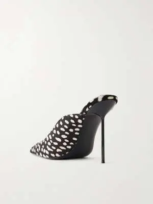 Paris Texas Lidia 105 Printed Calf Hair Mules