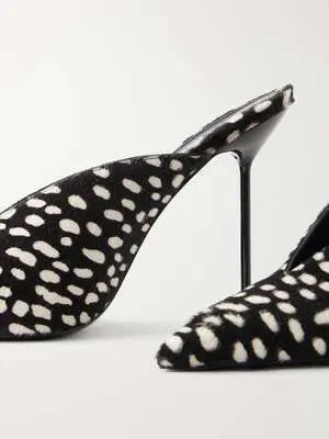 Paris Texas Lidia 105 Printed Calf Hair Mules
