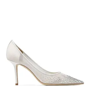 JIMMY CHOO Crystal-embellished Stiletto Heel Pumps