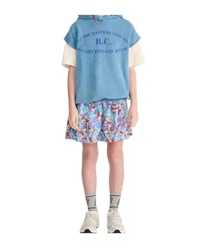 BOBO CHOSES Watercolor Print Fleece Skirt