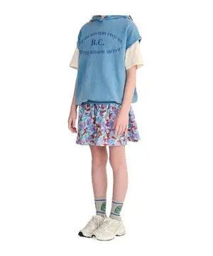 BOBO CHOSES Watercolor Print Fleece Skirt