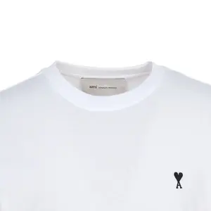 AMI Paris De Coeur Long-sleeved Crewneck T-shirt - White