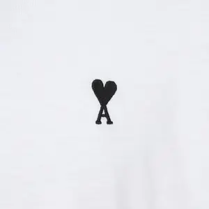 AMI Paris De Coeur Long-sleeved Crewneck T-shirt - White