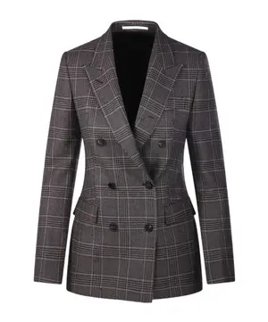 Tagliatore Double-breasted Plaid Blazer
