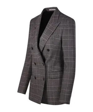 Tagliatore Double-breasted Plaid Blazer