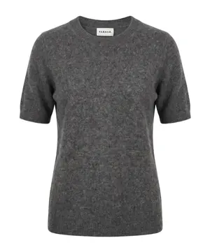 P.a.r.o.s.h Crew Neck Short-sleeved Sweater With Ribbed Details