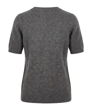 P.a.r.o.s.h Crew Neck Short-sleeved Sweater With Ribbed Details