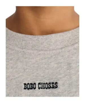 BOBO CHOSES Graphic Print Sweatshirt - Light Hemp Gray