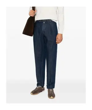 BERWICH Pleated Turned-up Trousers