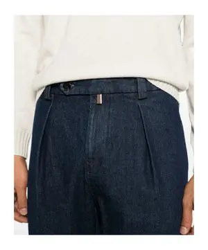 BERWICH Pleated Turned-up Trousers