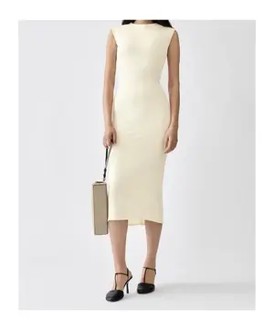 Jacquemus Alba Midi Dress - Off-white