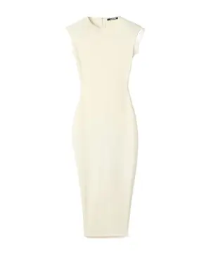 Jacquemus Alba Midi Dress - Off-white