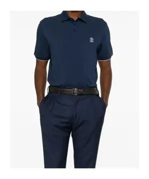 Brunello Cucinelli Logo-embroidered Polo Shirt