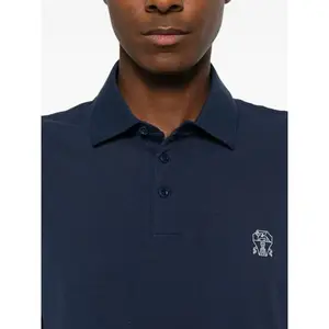 Brunello Cucinelli Logo-embroidered Polo Shirt