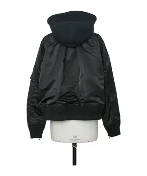 Sacai Sponge Sweat Bomber Hoodie