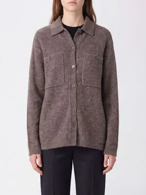 P.a.r.o.s.h Brushed Button-up Cardigan With Lapel Collar