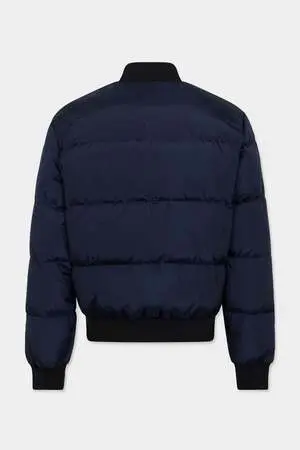 Dsquared2 Easy Down" Bomber Jacket With Printed Logo