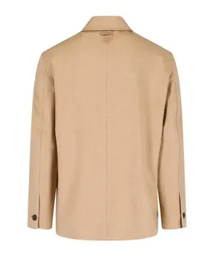 LARDINI Hidden Placket Short Coat