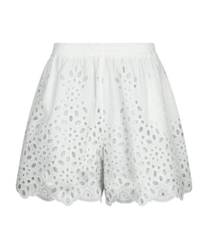 Moschino Moschino Eyelet Elastic Waist Shorts No